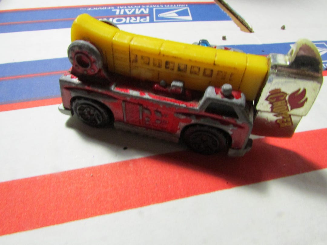 Matchbox Flame Chopper Red Car Truck Pre-owned 1/64 Die Cast Free USA ...