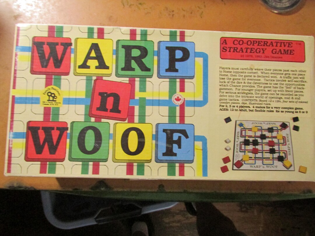 Warp N Woof Strategy Board Game Feel of Backgammon Family Pastimes Game ...