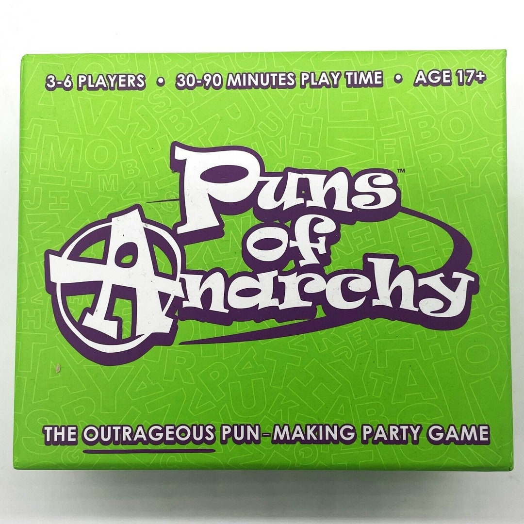 Puns Of Anarchy Funny Adult Party Game 3 To 6 Players Ages 17 Complete