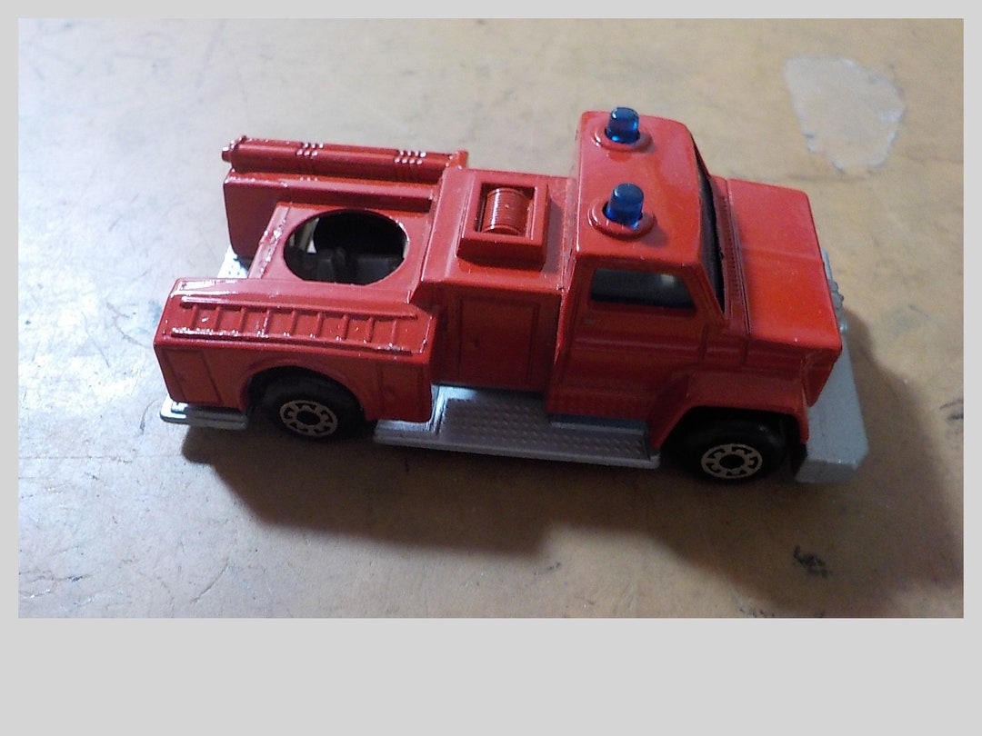 Vintage Matchbox Superfast # 13 Snorkel Fire Engine Red 1/64 Die Cast ...