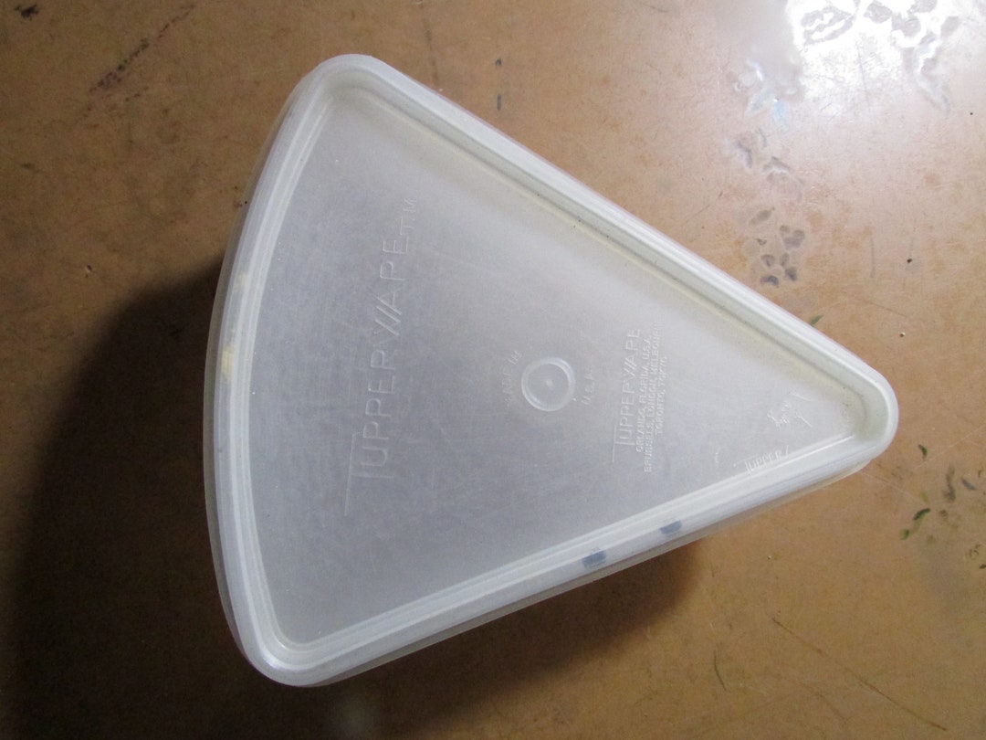 Tupperware 289-13 Slice Pie Container Clear Pre Owned Free USA Shipping ...