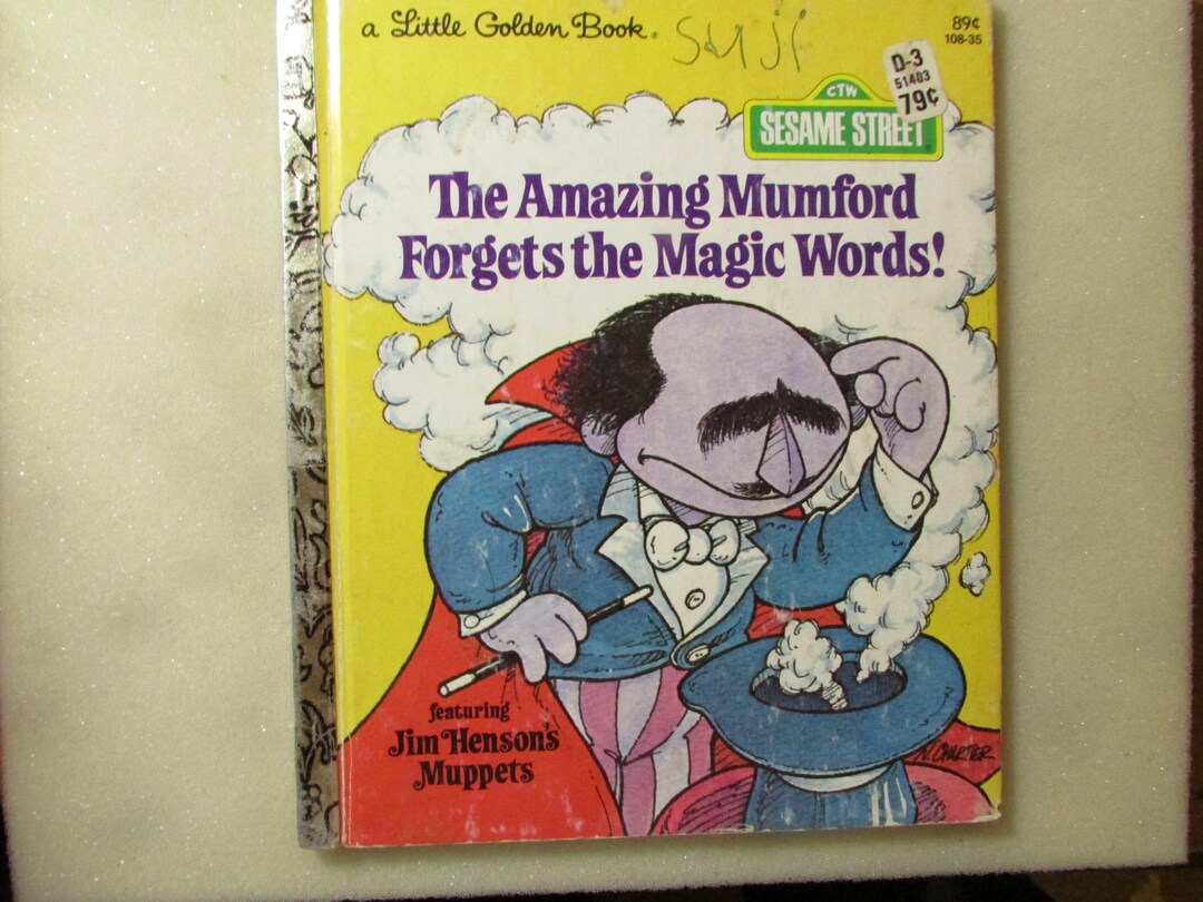 A Little Golden Book Sesame Street the Amazing Mumford Forgets the ...
