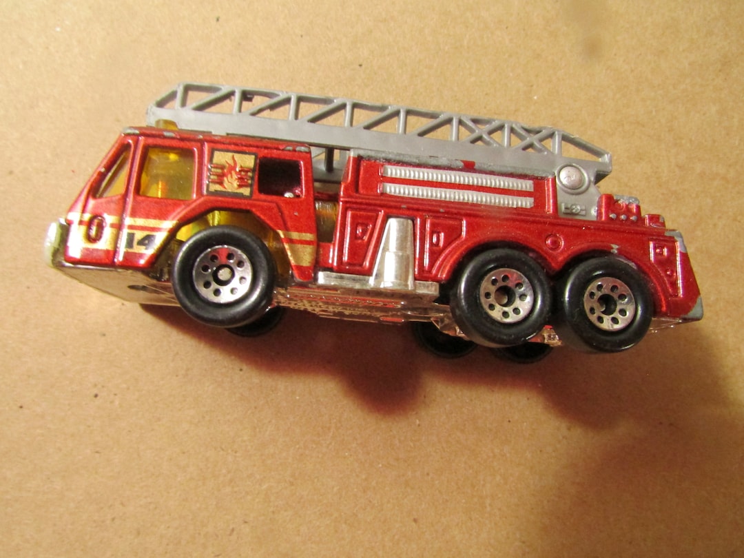 Matchbox Fire Truck Ladder Truck Red 1/64 Die Cast Free USA - Etsy
