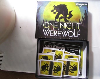 Werewolf Game Card - Etsy