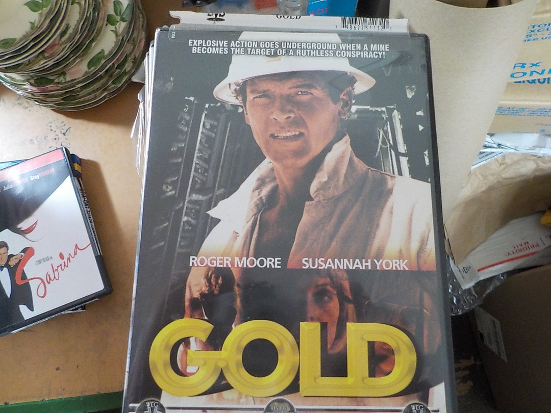 Gold Roger Moore Classic DVD Movie Rated PG Free USA Shipping - Etsy