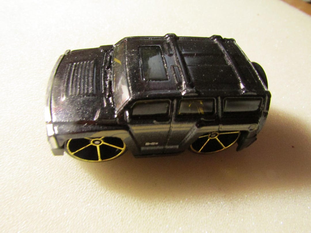 Hot Wheels Hummer H3 TM GM Black Car Truck 1/64 Die Cast Free USA ...