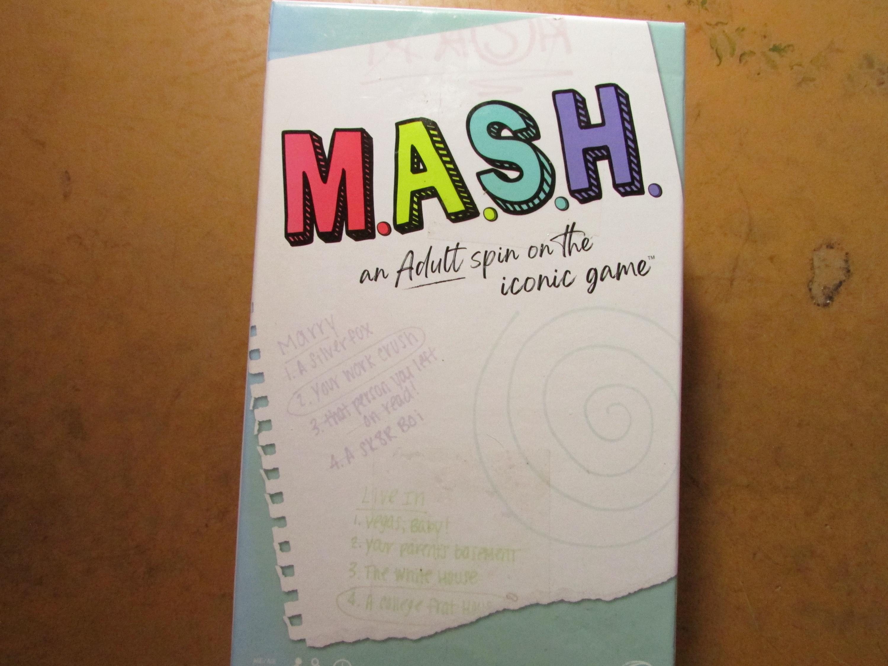 M.A.S.H. an Adult Spin on the Iconic Game Mature Multiplayer Card Game ...