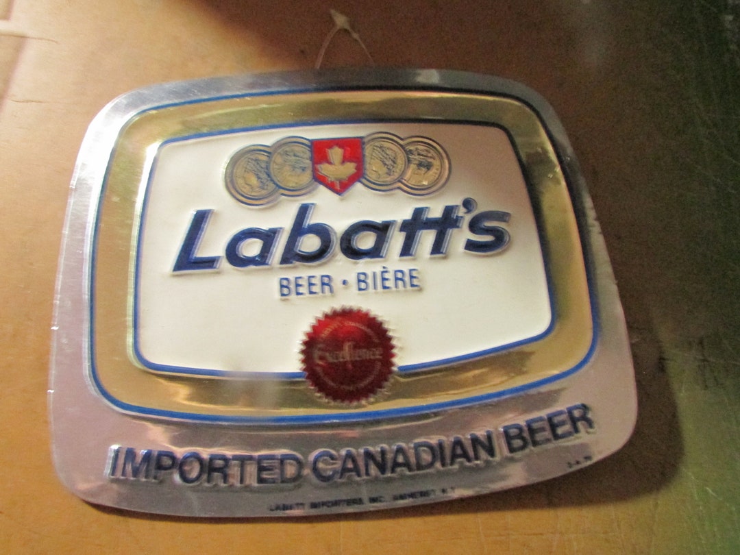 Vintage Labatt's Beer Imported Canadian Window Display Sign 5 1/2 X 6 1 ...