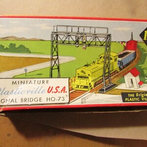 Vintage Ho Kit 1/8 Scale Signal Bridge Kit HO-73 Plasticville USA ...