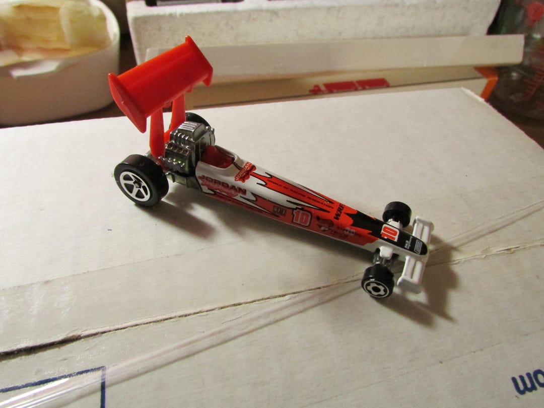Hot Wheels Dragster 10 Jordan White Car 1/64 Scale Die Cast Free USA Shipping - Etsy