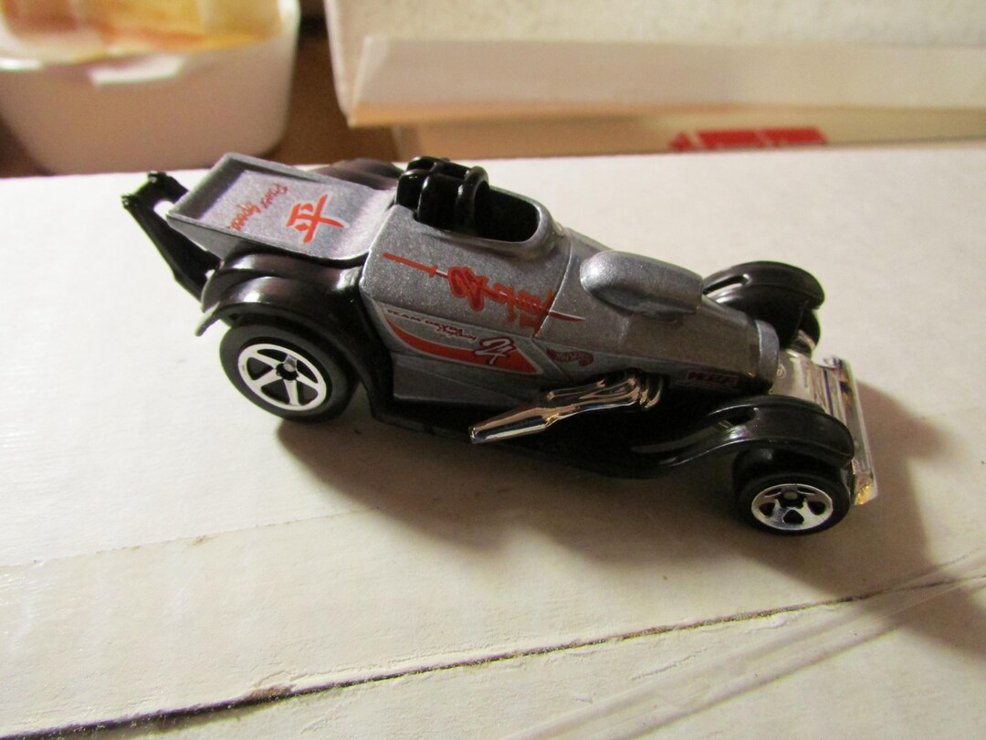 Hot Wheels Super Comp Dragster Gray Car 1/64 Scale Die Cast Free USA ...