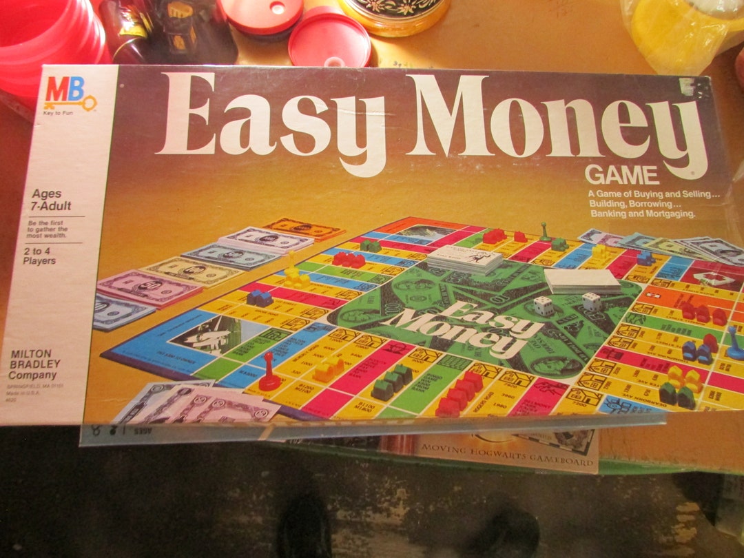 1981 Milton Bradley Easy Money Board Game Complete Free USA Shipping - Etsy