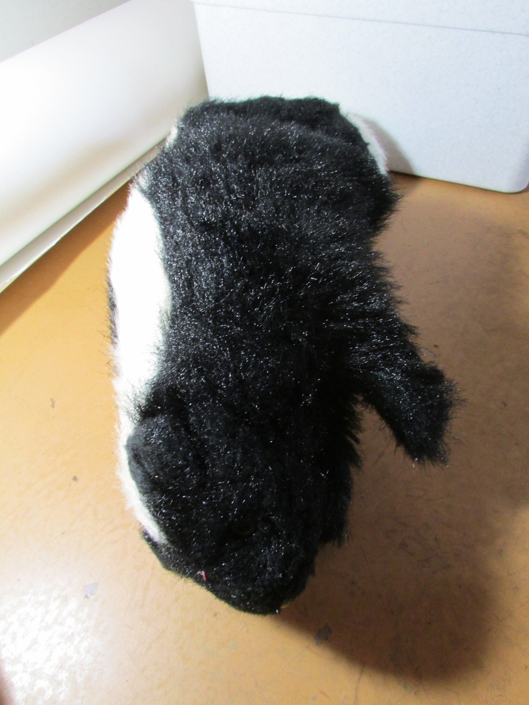 Large Black White Skunk Plush Hand Puppet Free USA Shipping - Etsy