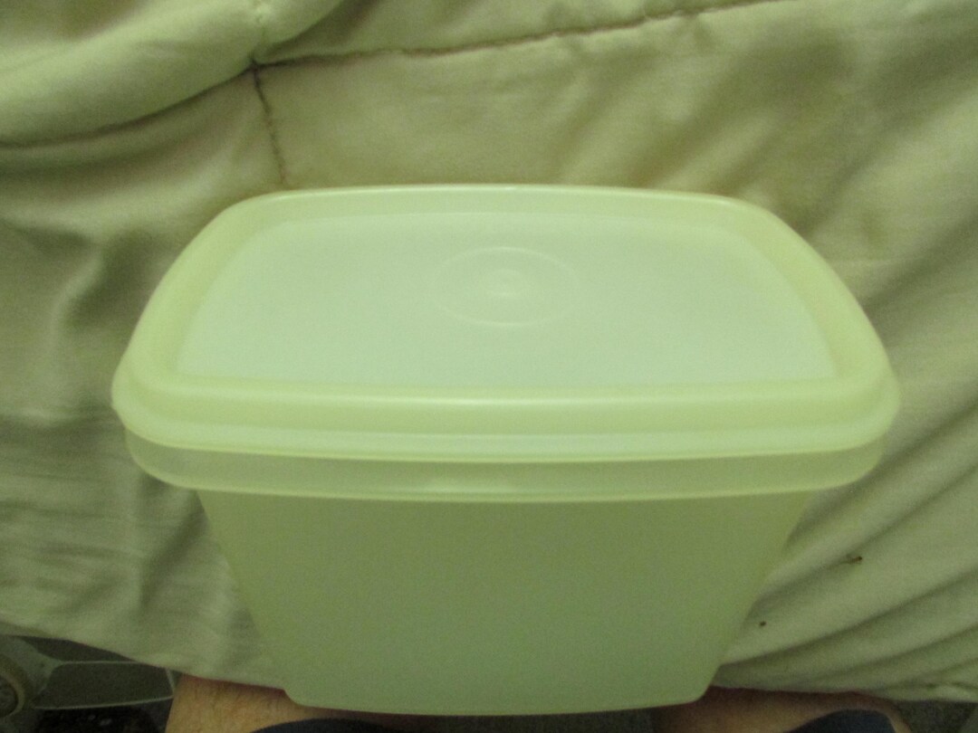 Vintage Tupperware 1243 Clear Shelf Saver Container Clear W/lid Storage ...