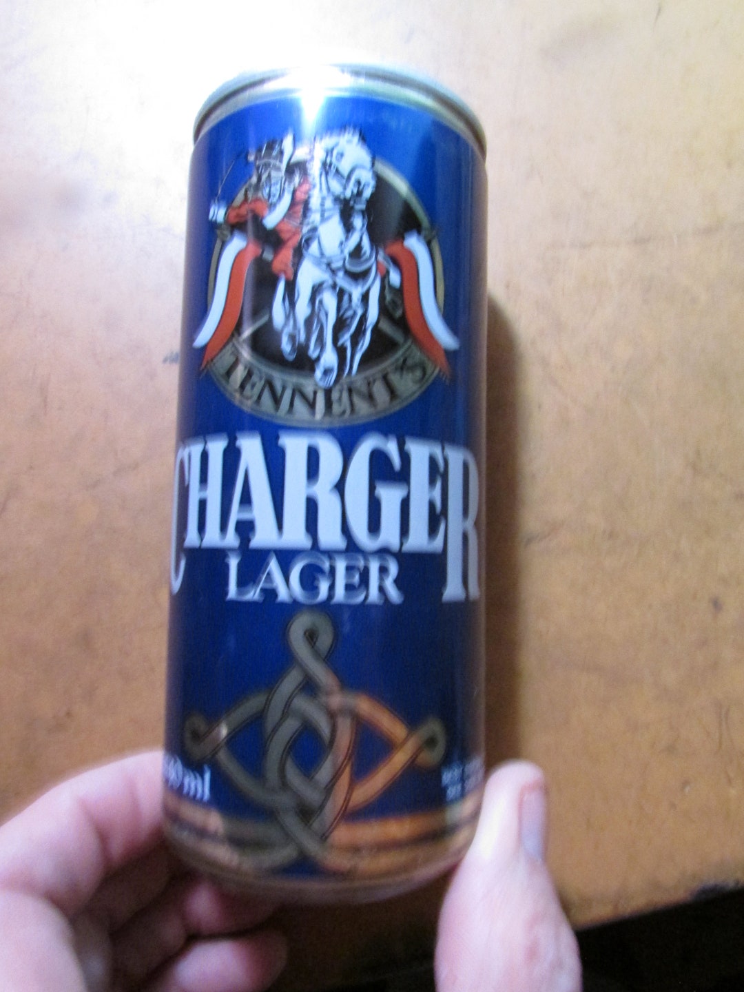 Tennent's Charger Lager 16 Once Beer Can Barroom Mancave Free USA ...