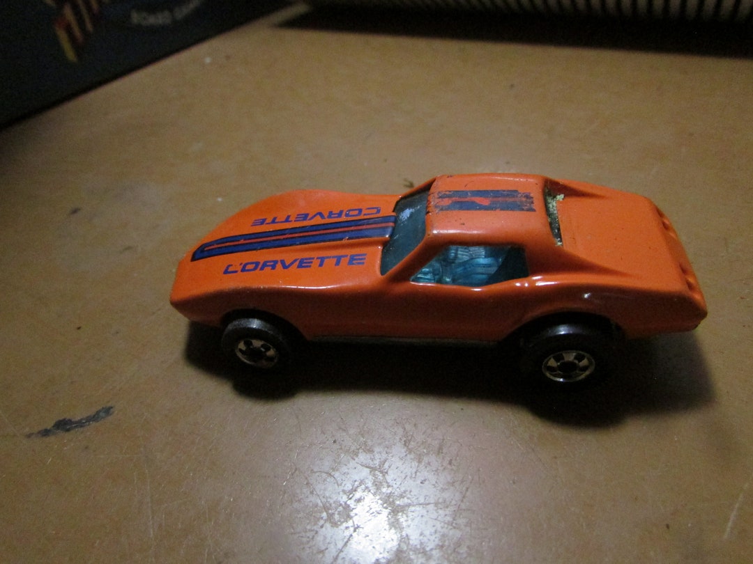 Hot Wheels Orange Corvette Diecast Car 1/64 Die Cast Free USA Shipping ...