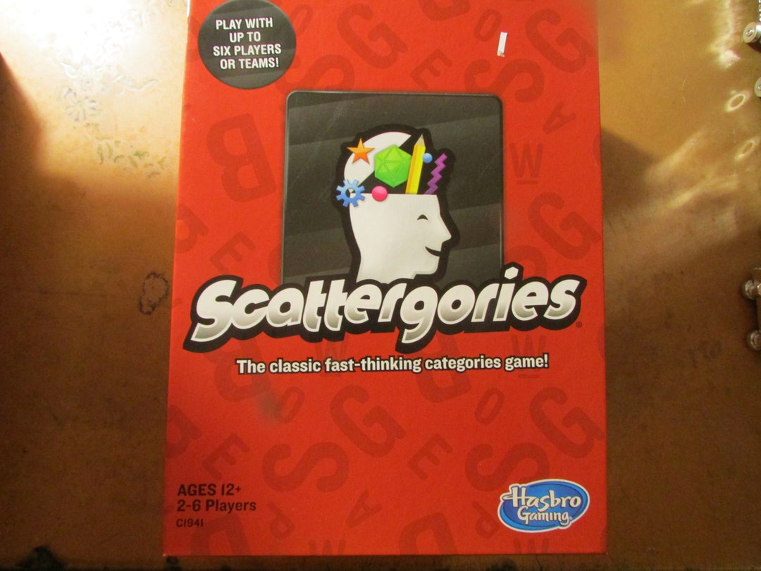 Scattergories Board Game 16 Ages 13 2-6 Players Complete Free USA ...