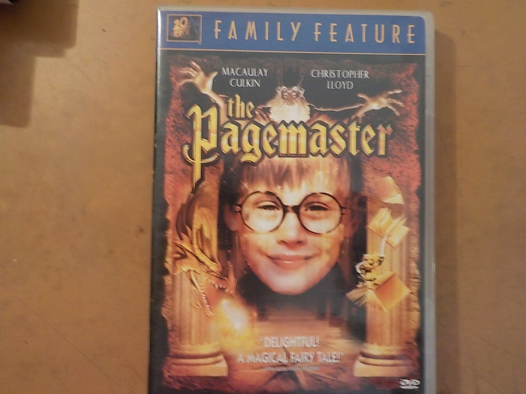 The Pagemaster Macaulay Culkin DVD Movie Rated G Free USA Shipping - Etsy