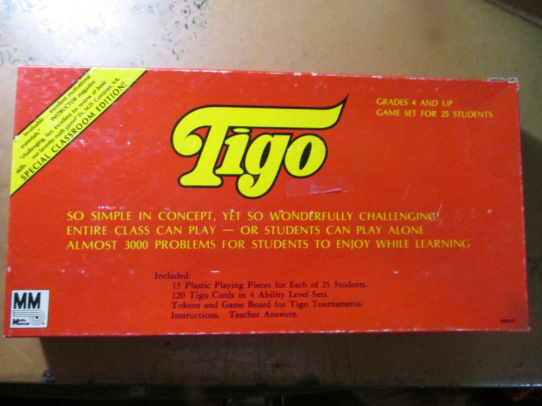 1986 Media Materials Tigo Game Board Game Free USA Shipping - Etsy