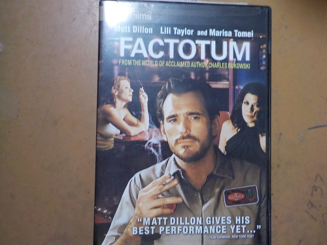 Factotum Matt Dillon Classic DVD Movie Rated R Free USA Shipping - Etsy