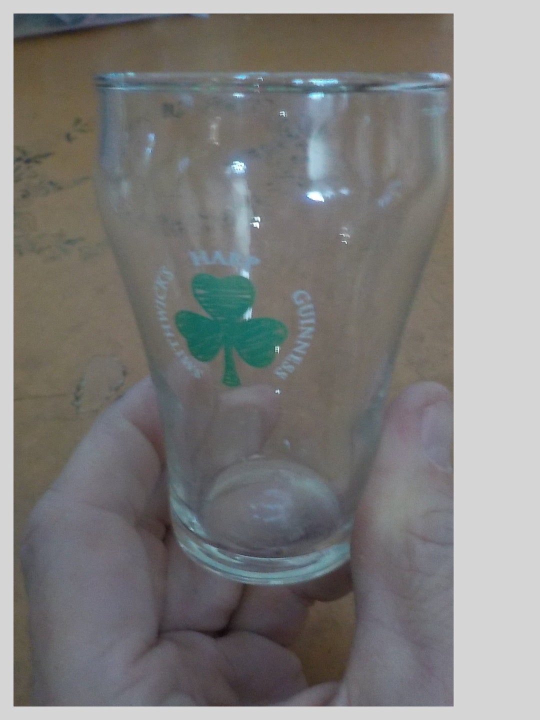 Vintage Smithwick's Harp Guinness 4 Inch Tall Beer Glass Mint Free USA ...