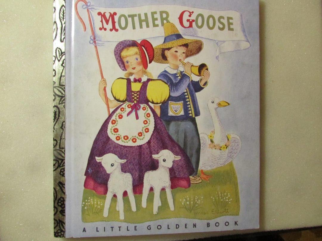 A Little Golden Book Mother Goose Board Book Free USA Shipping - Etsy