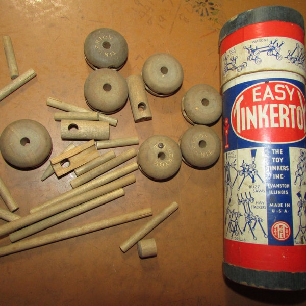 Vintage Tinker Toys - Etsy