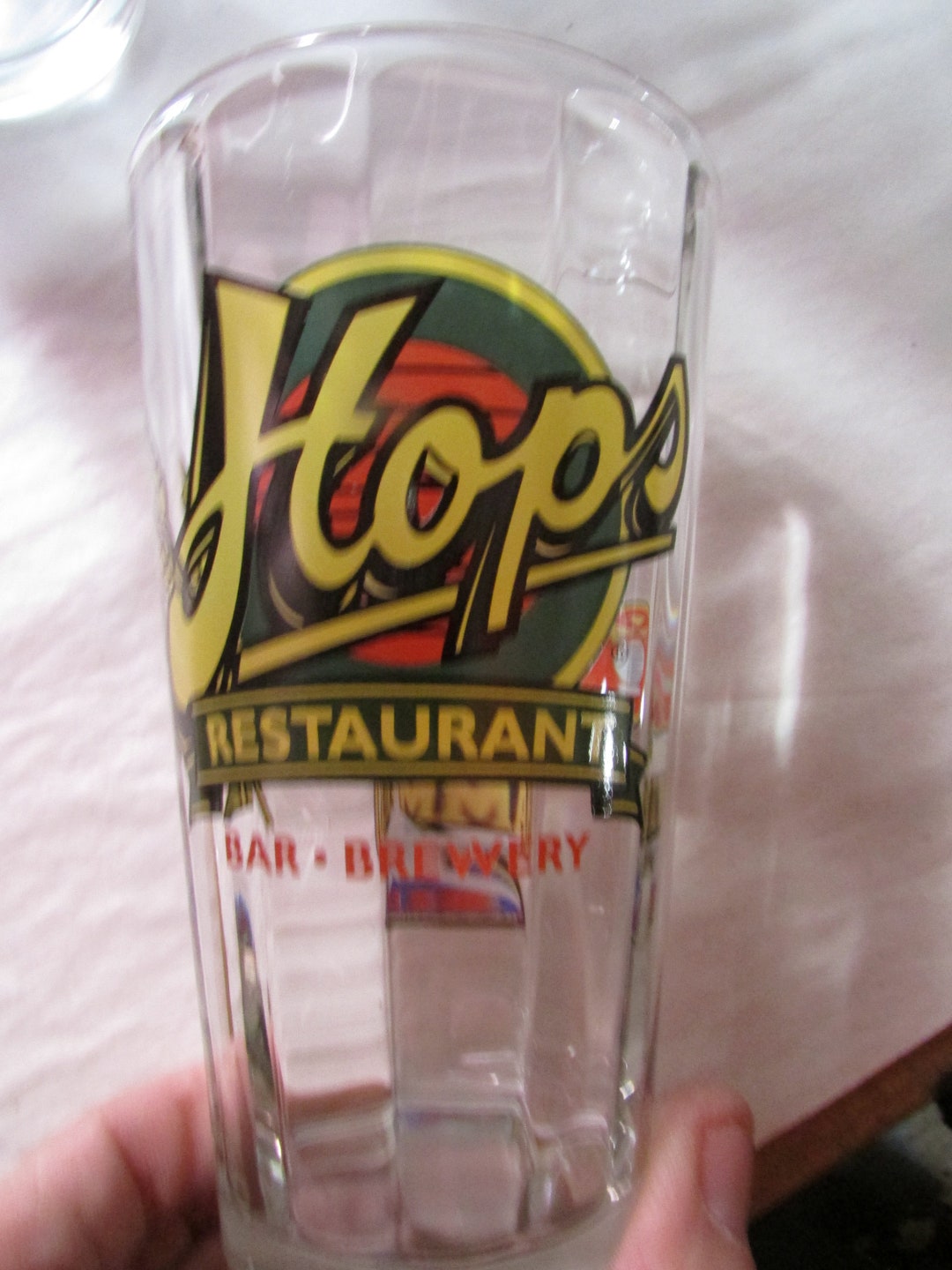 Hops Restaurant Bar Brewery Pint Beer Glass Mint Free USA Shipping - Etsy