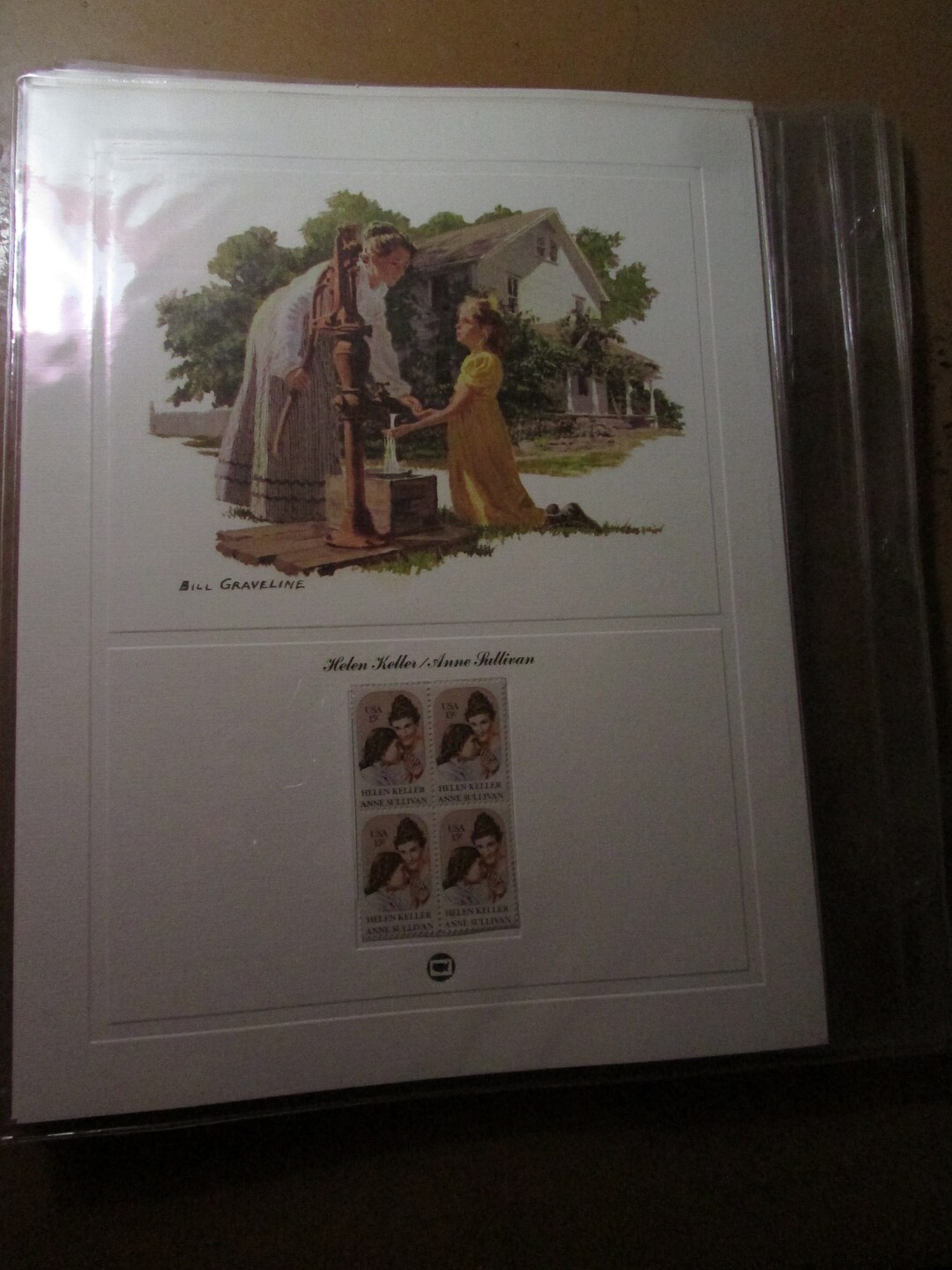 Vintage US Commemorative Stamp Collector Panel Postal Commemorative ...