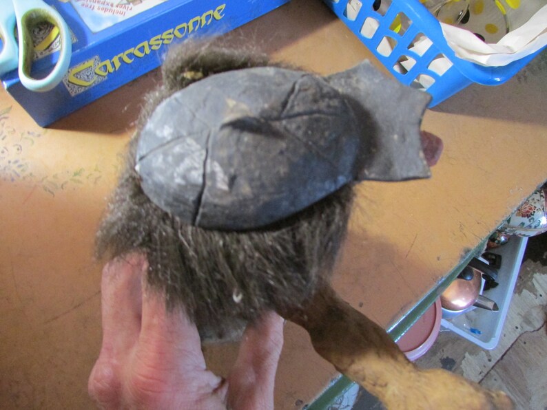 Vintage Wood Hermit Caveman With Walking Stick 9 Inches Tall - Etsy