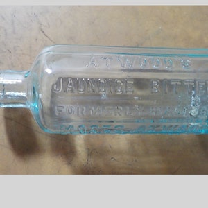 Vintage Atwood's Jaundice Bitters Formerly Made by Moses Atwood ...