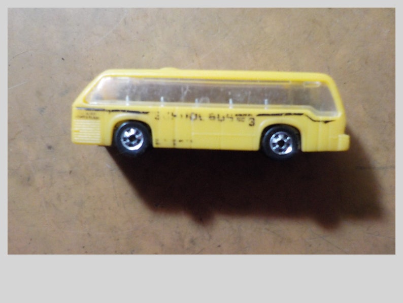 Vintage Hot Wheels School Bus Malaysia 1987 Yellow 1/64 Die | Etsy