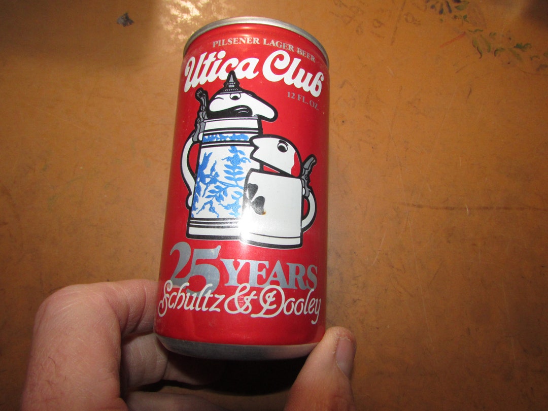 Utica Club Pilsener Lager 25 Years Schultz Dooley Beer Forged Steel Tin ...
