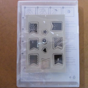 Stampin' Up! "banner Blast" Stamp Set 10 Rubber Stamps #133554 New ...