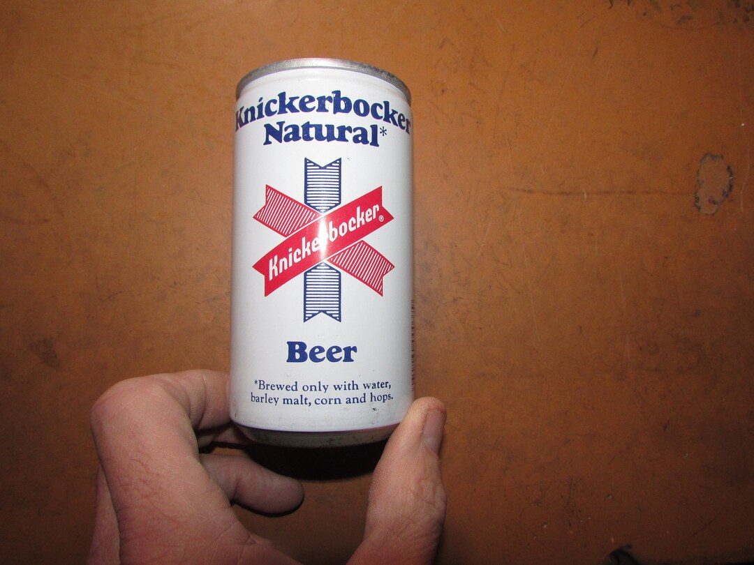 Knickerbocker Natural Beer Forged Steel Tin Aluminum Pull Tab Beer Can ...
