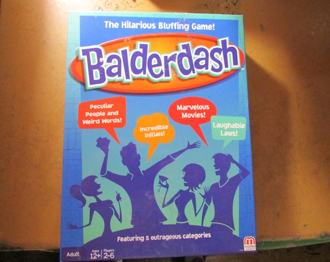 Balderdash Board Game 2-6 Players Ages 12 Complete Free USA Shipping - Etsy