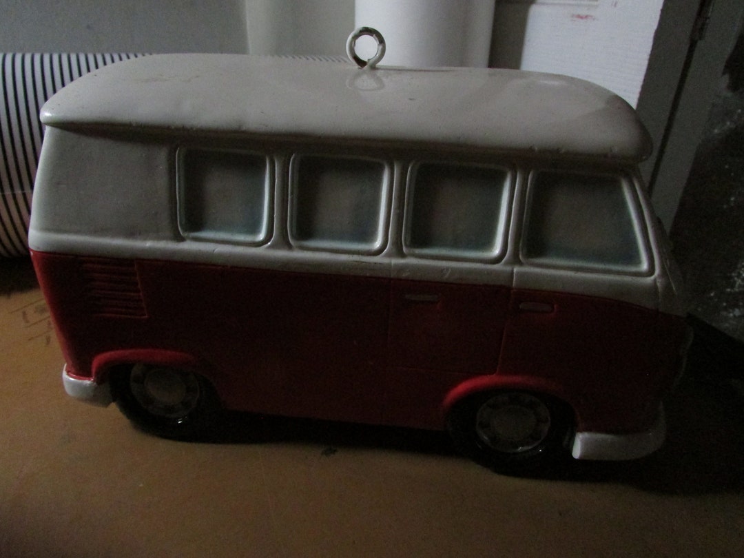 VW Volkswagen Camper Bus Ceramic Coin Bank Free USA Shipping - Etsy