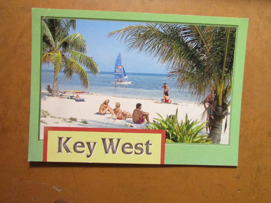 Vintage Key West Florida Original Tourist Postcard Free USA Shipping - Etsy