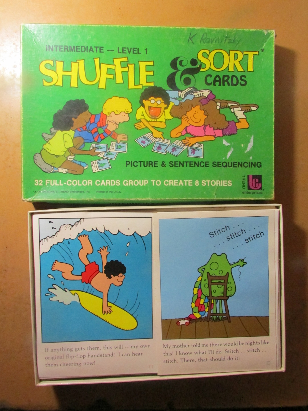 Shuffle & Sorts Cards Intermediate Level One Game Complete Free USA ...