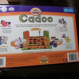 Cranium Cadoo Game Board Game Complete 4 + Players Free USA Shipping - Etsy