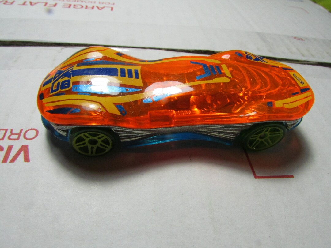 Hot Wheels Clear Speeder Orange Car Truck PRE-OWNED 1/64 Die Cast Free ...