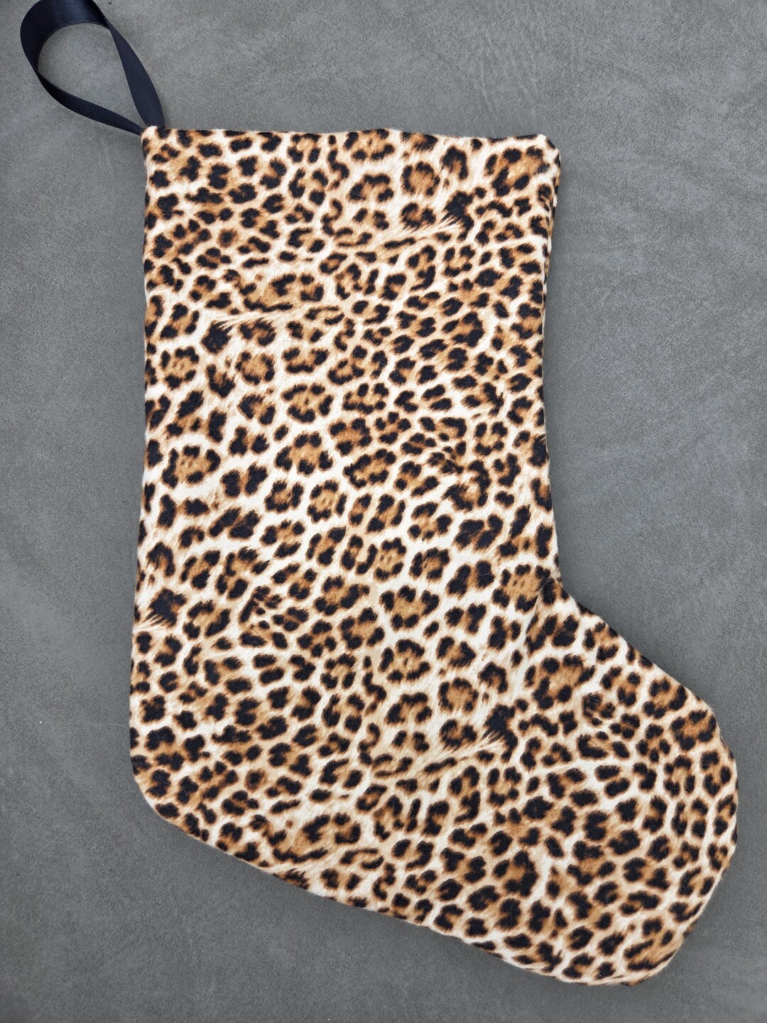 Cheetah Print Small Christmas Stocking - Etsy