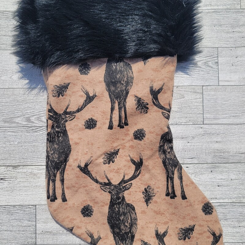 Rustic Christmas Stocking - Etsy