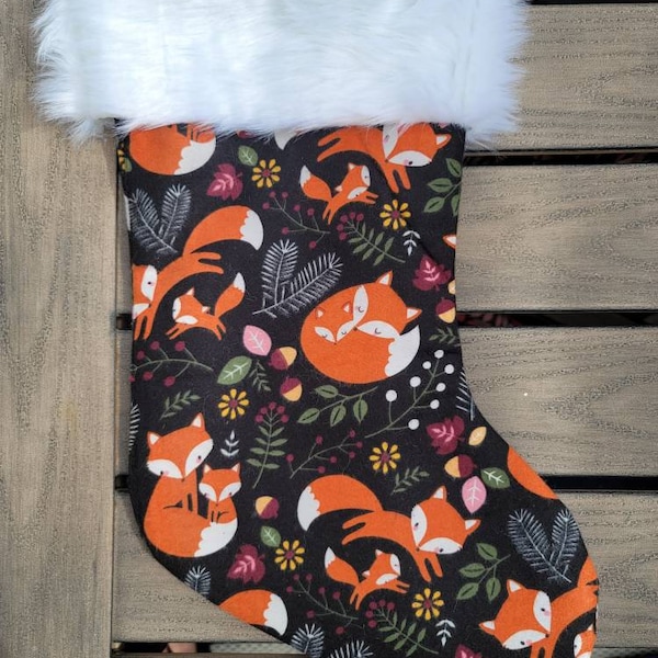 Christmas Stocking Fox - Etsy