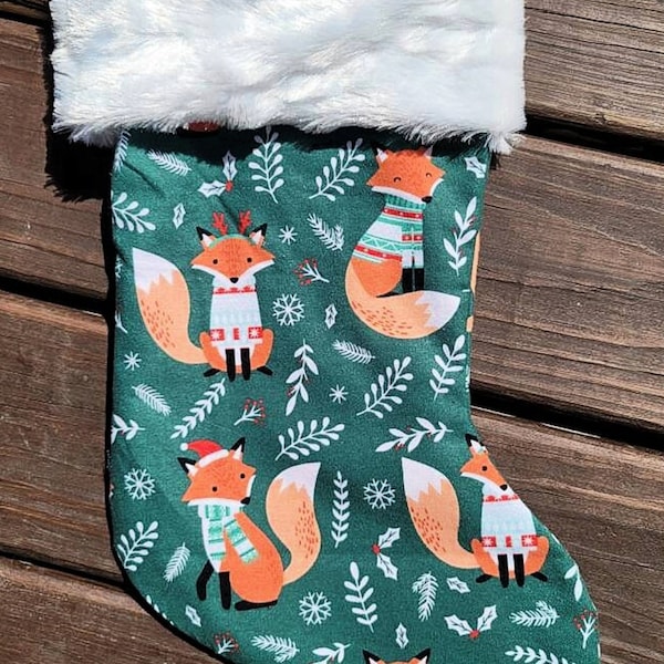Christmas Stocking Fox - Etsy
