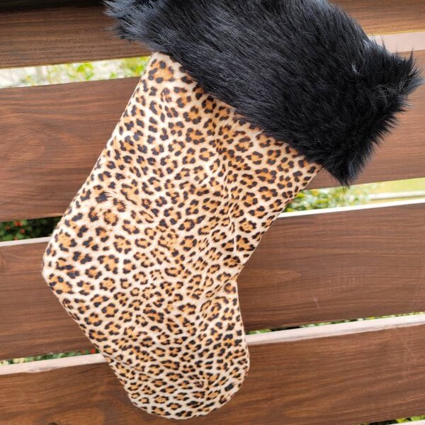 Faux Fur Christmas Stocking - Etsy