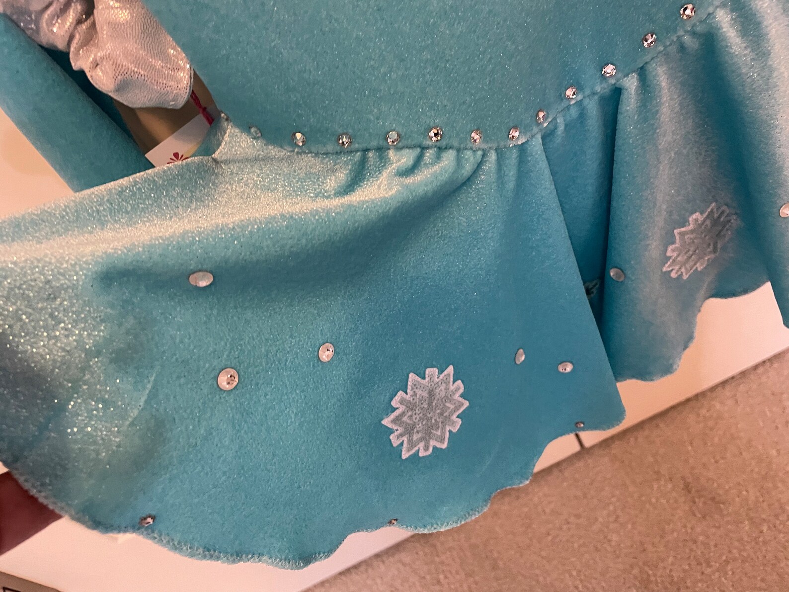 Girls Size 6 Child Small Light Aqua Blue Velvet Ice Figure - Etsy