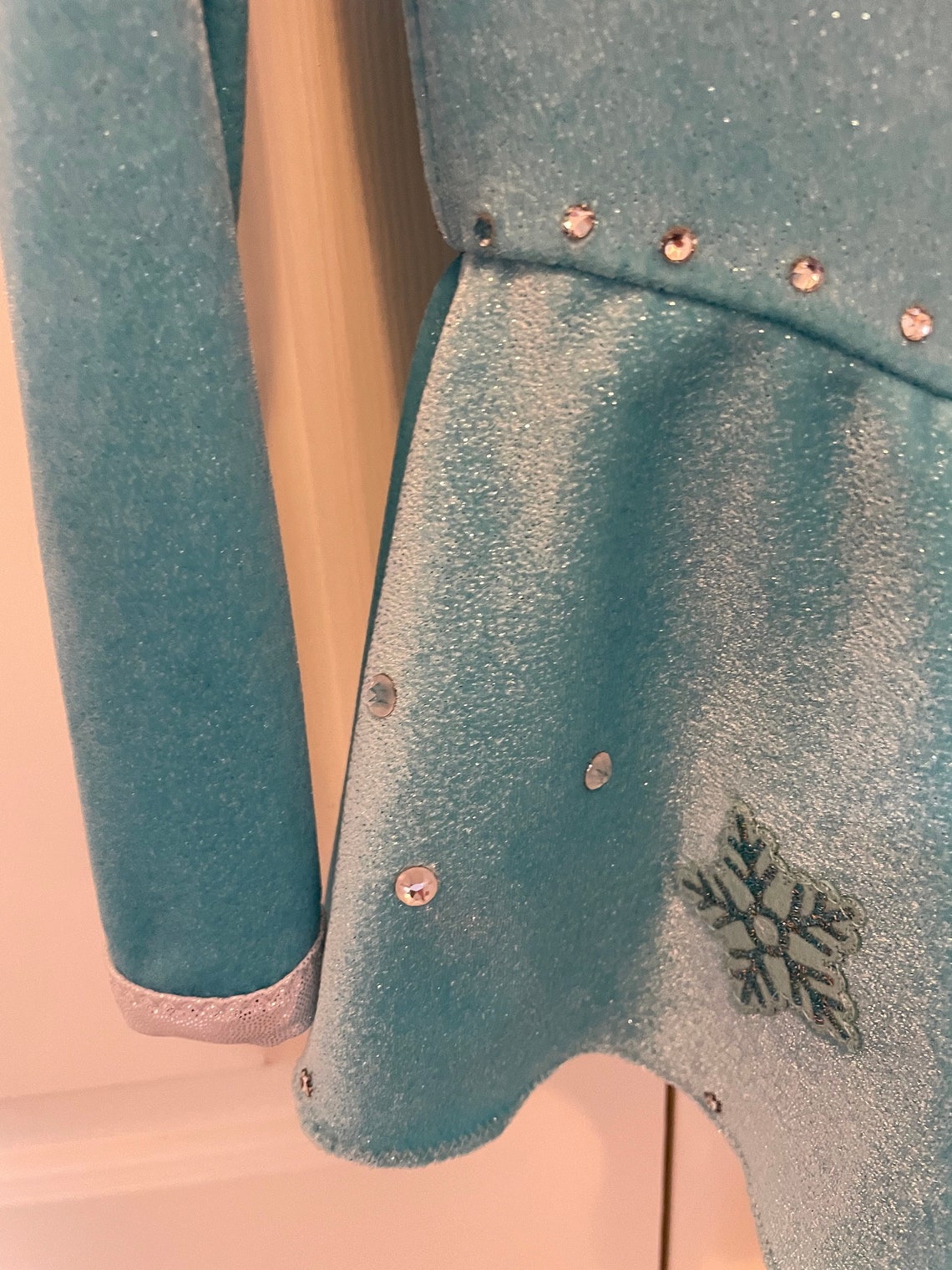 Girls Size 6 Child Small Light Aqua Blue Velvet Ice Figure - Etsy