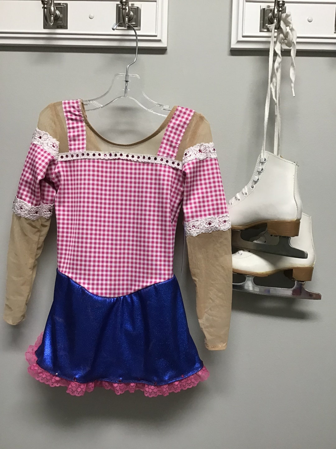 Girls Size 6X or 7 Ice Figure Skating Competition Dress Hot Pink ...