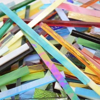 Mosaic Glass Pieces Pre Cut Stained Glass Tiles Multiple Colours Mosaic ...